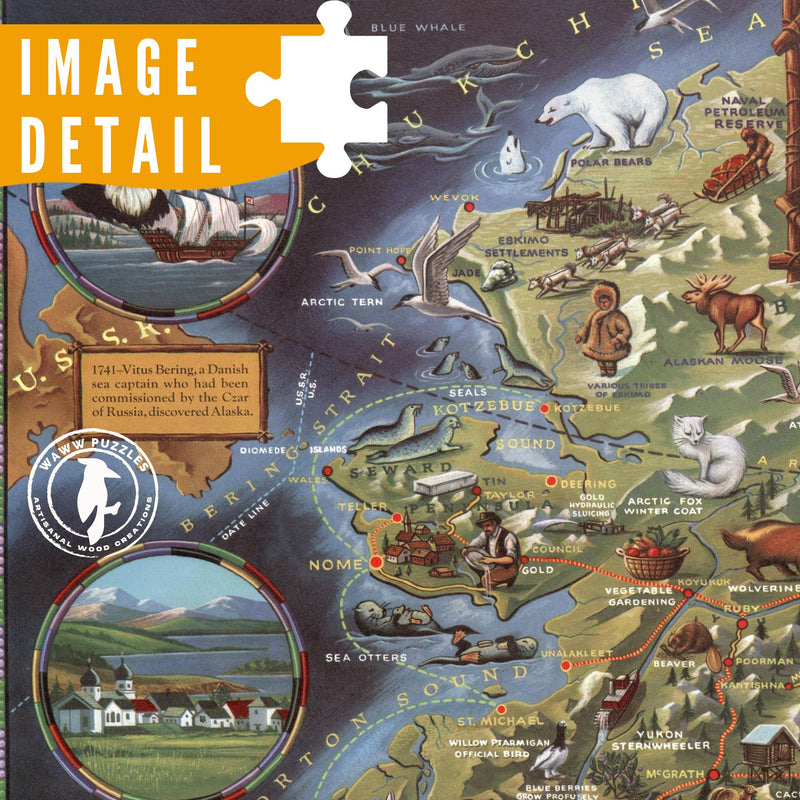 Alaska Wooden Jigsaw Puzzle | Explore Arctic Landscapes | Far North Fr ...